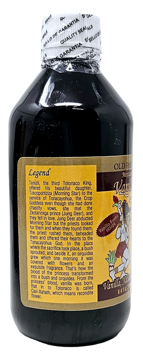 Usumacinta Pure Amber Mexican Vanilla Extract, 8.4oz, Made in Mexico ...